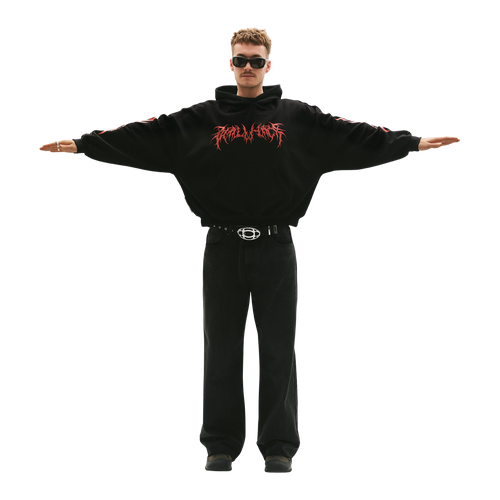 Cropped Hoodie - Death Metal