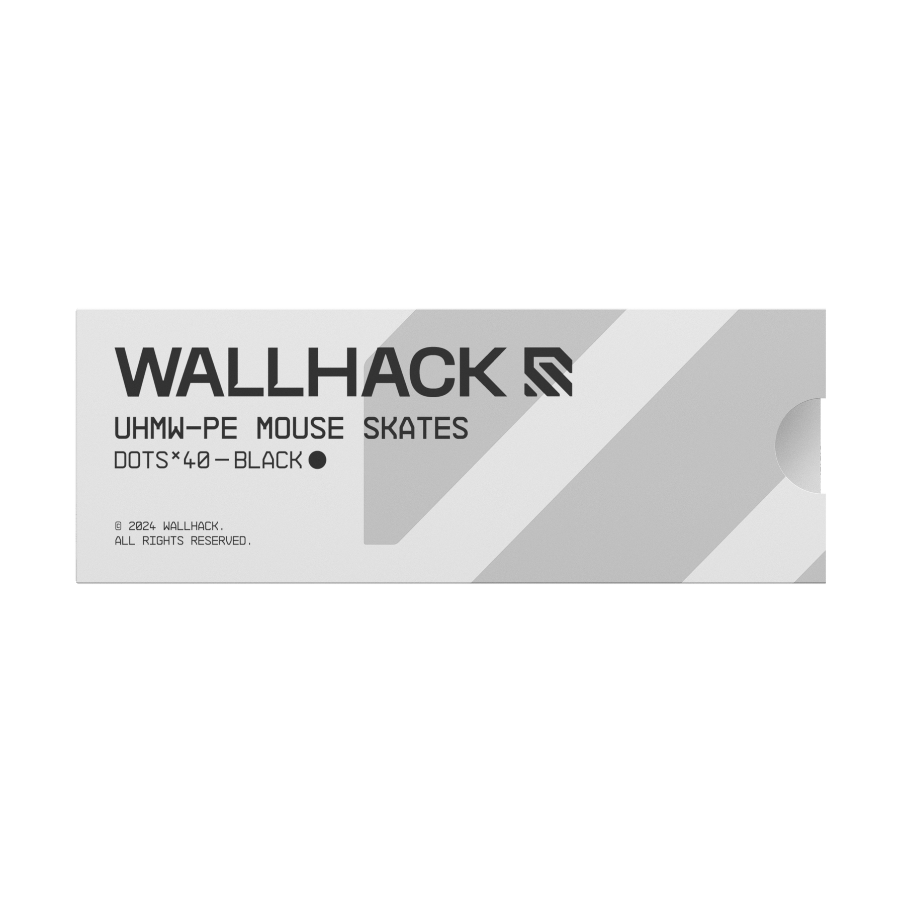 UHMW-PE Dot Mouse Skates Black | Wallhack